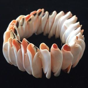 Jewelry | A Seashell Bracelet Beautiful Shells Elastic Band | Poshmark
